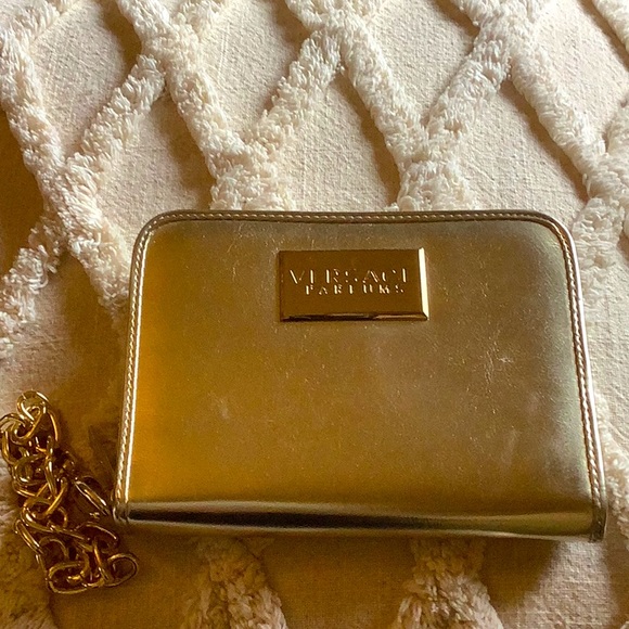 Versace | Accessories | Versace Gold Perfume Bag | Poshmark